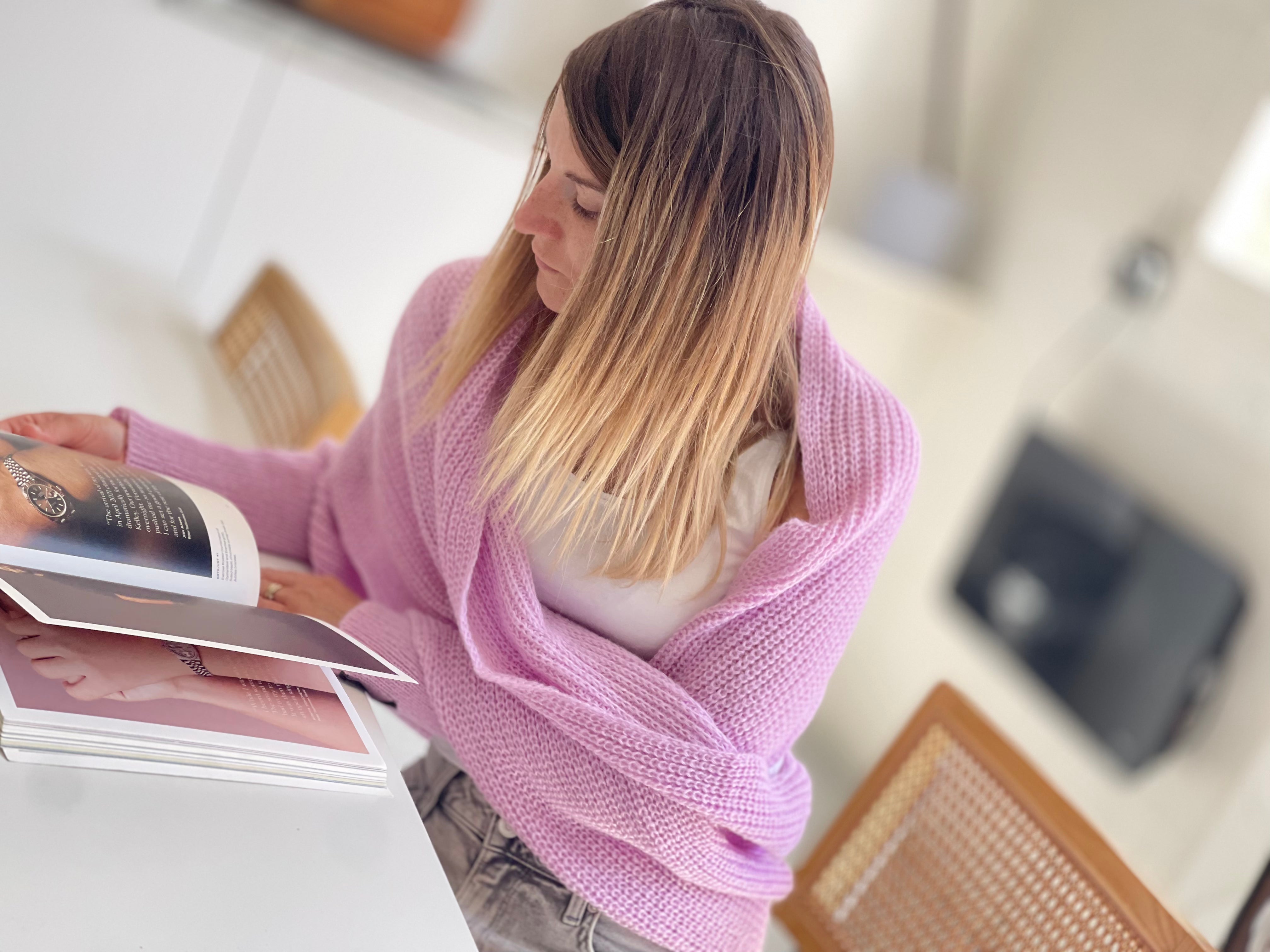 Soft brushed scarf - Lilac – freya harper